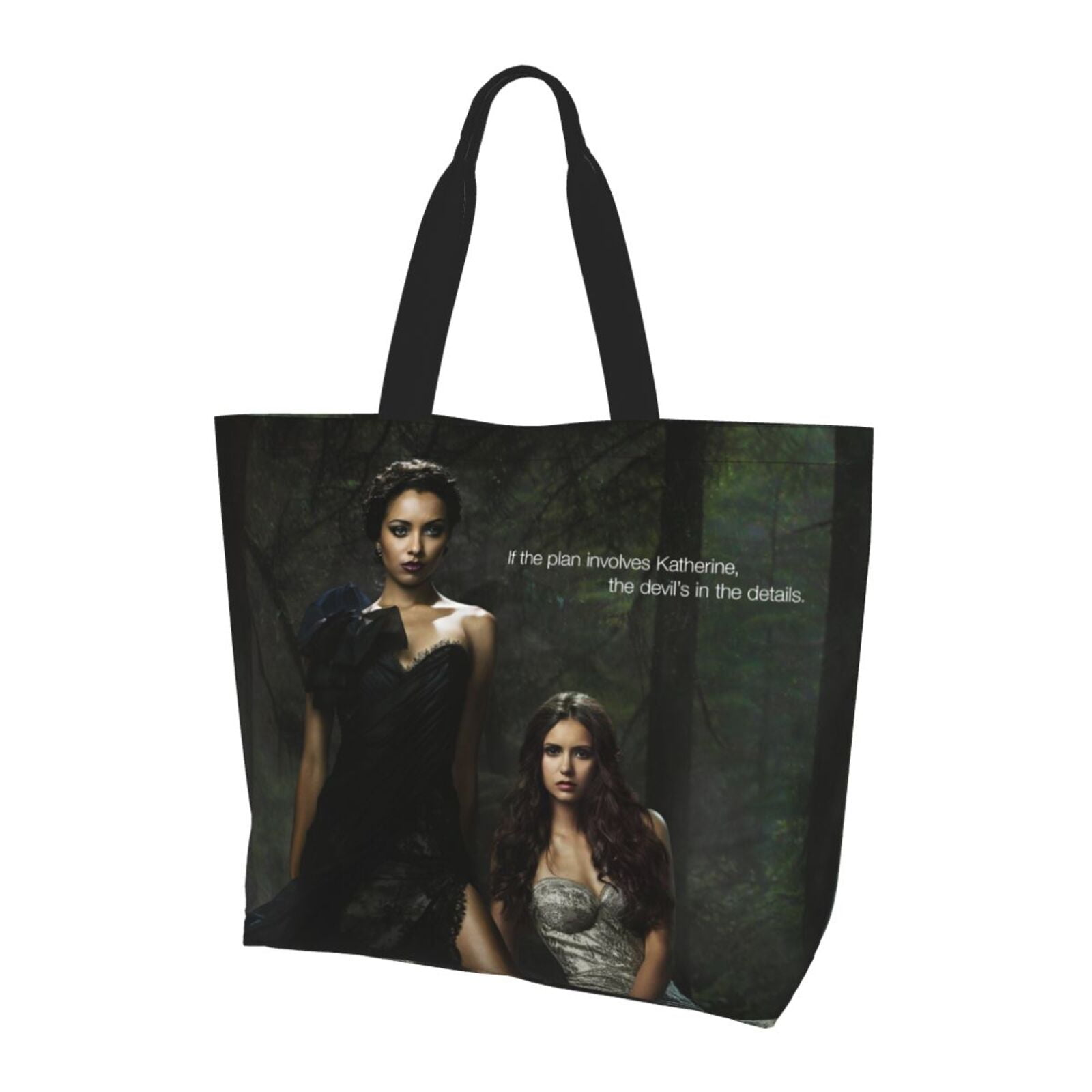 The Vampire Diaries Tote Bags Reusable Women Shoulder Bag Grocery Bag ...