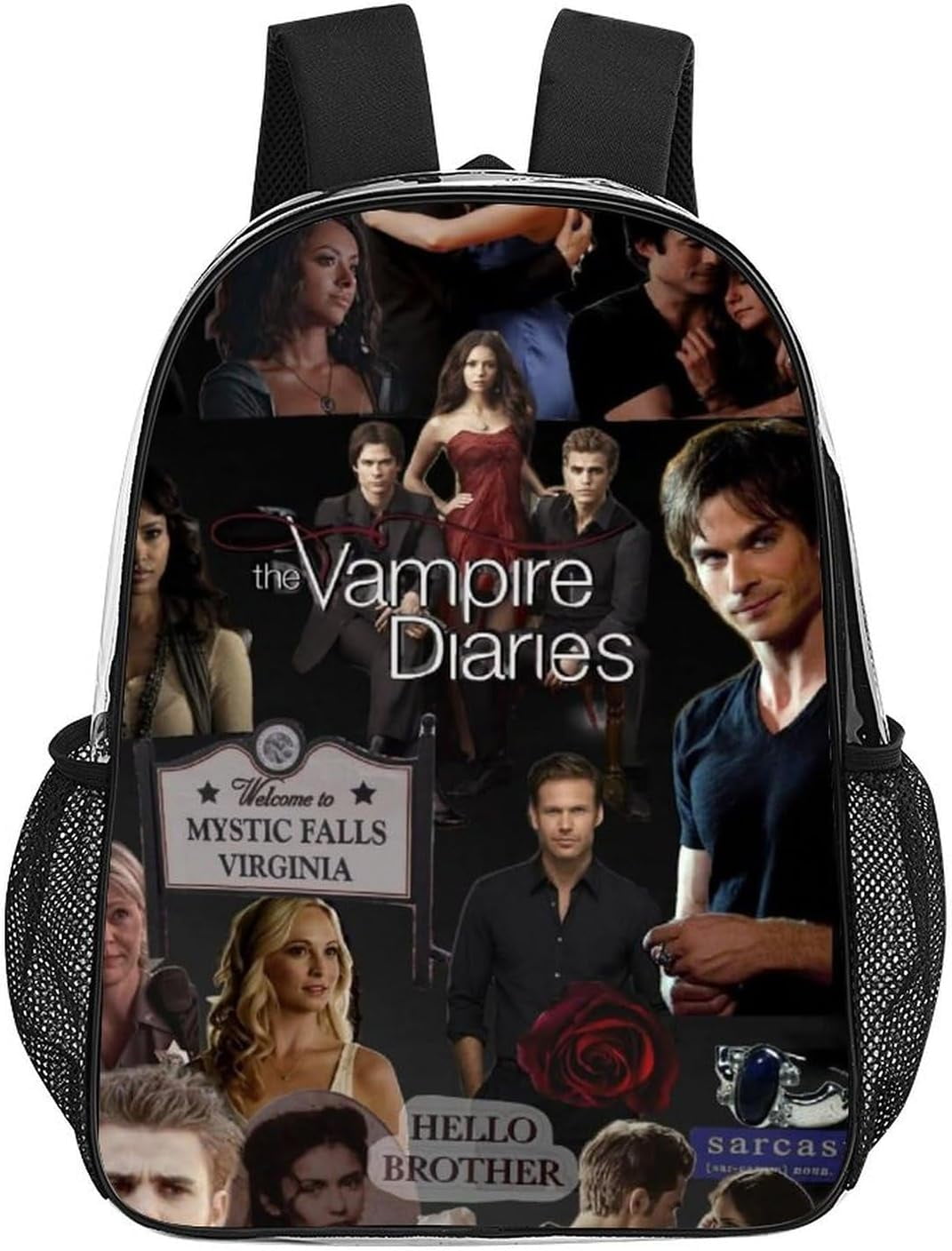 The Vampire diaries Backpack Reinforced PVC Transparent Swim Bag Clear ...