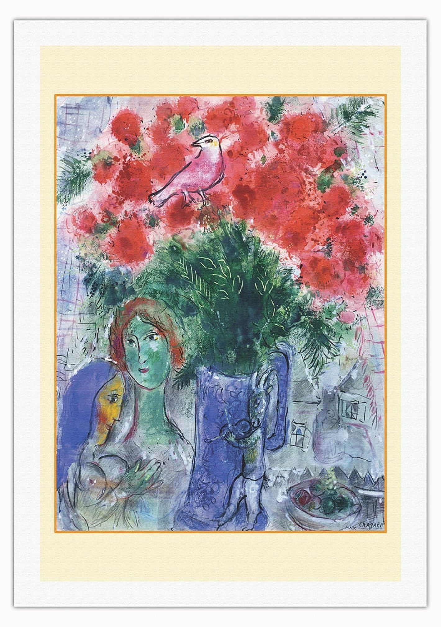 The Vase - From an Original Color Painting by Marc Chagall - Fine Art ...