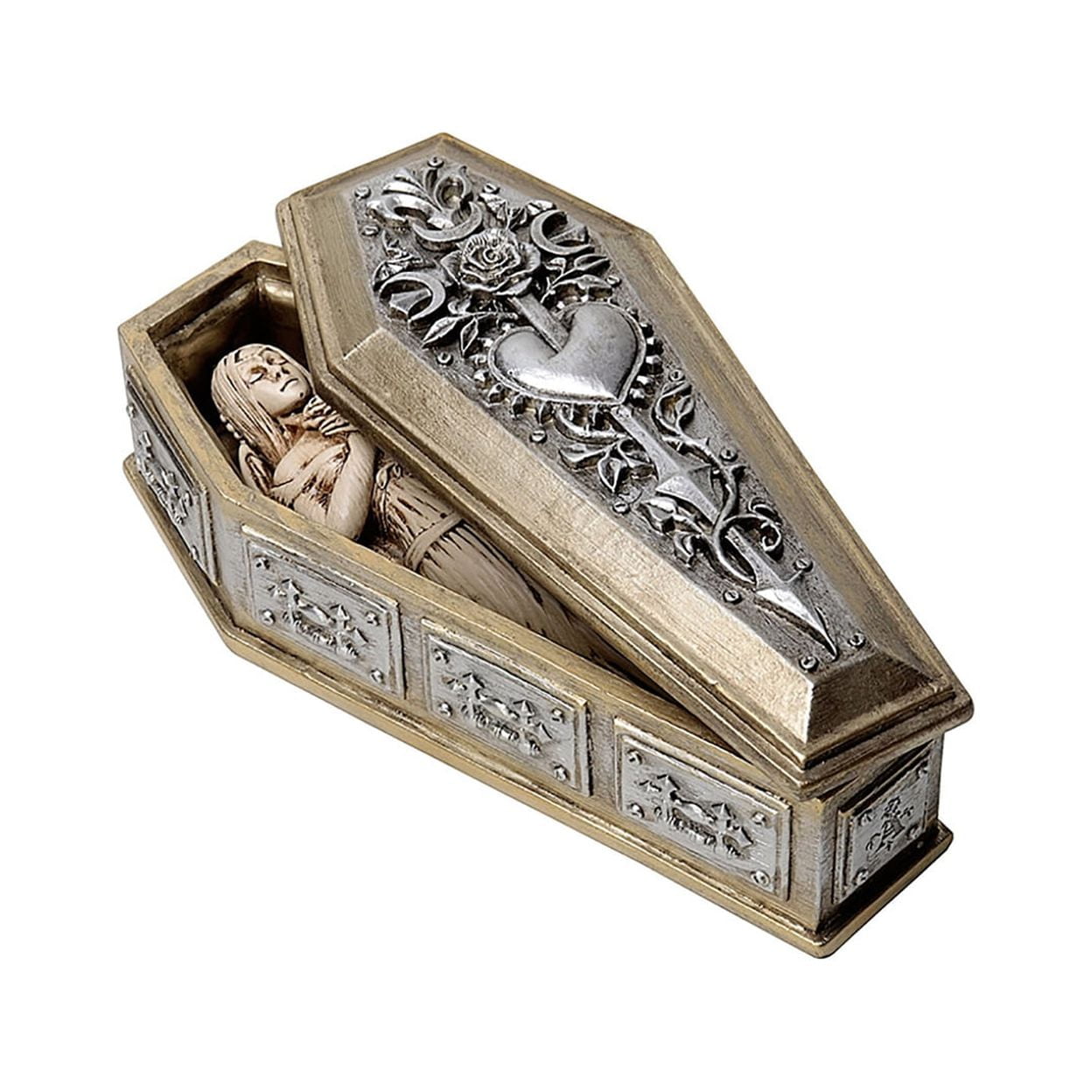 The Vault Decorative Bride Of The Dark Kiss Casket & Figure - Antique ...