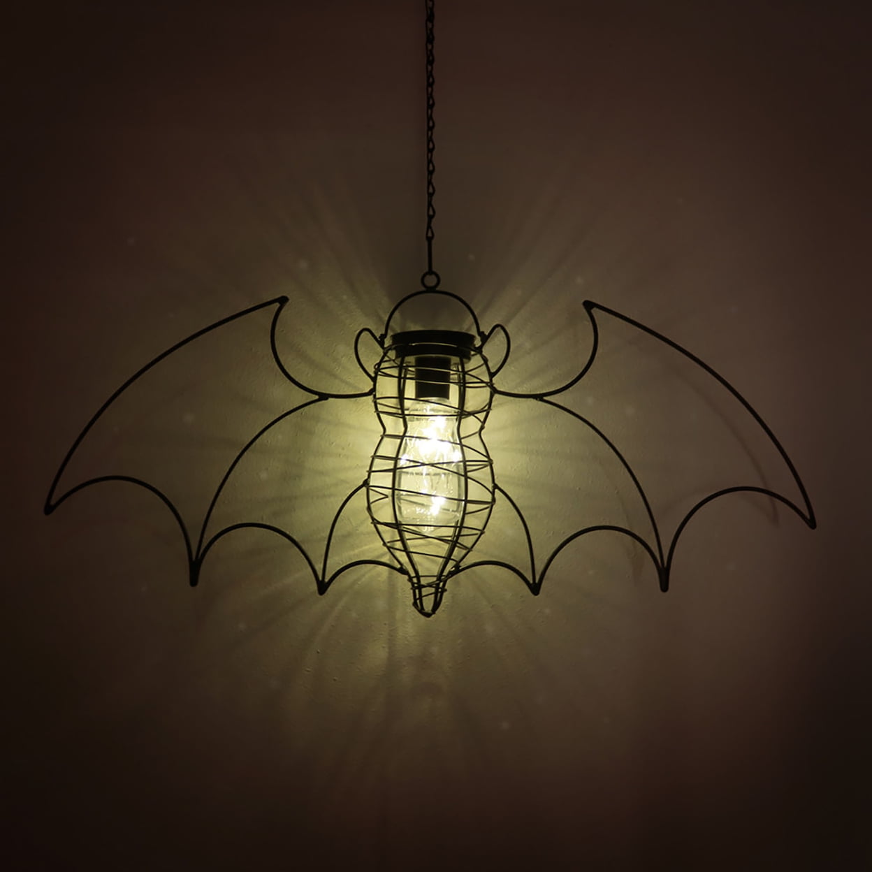 The Vault Iron, Plastic Solar Powered Bat Lantern Light - Walmart.com