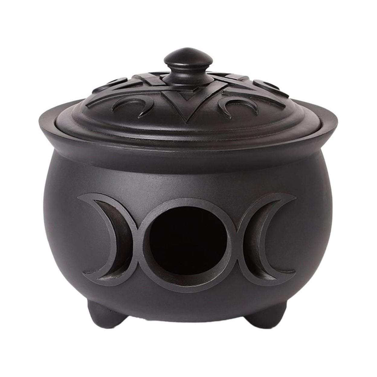 The Vault Resin Triple Moon Cauldron Pot - Walmart.com