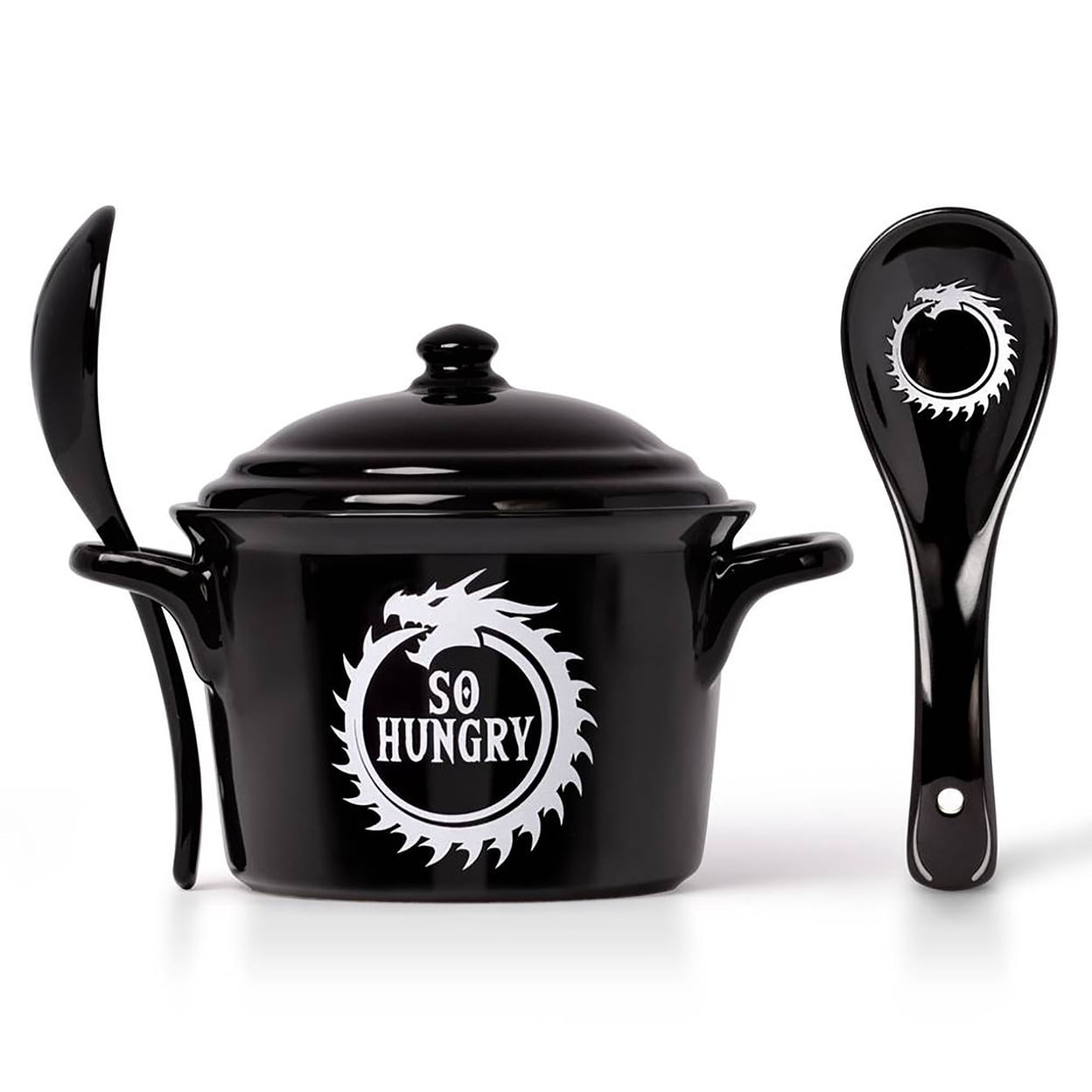 The Vault So Hungry Bowl and Spoon Set, Fine Bone China - Walmart.com