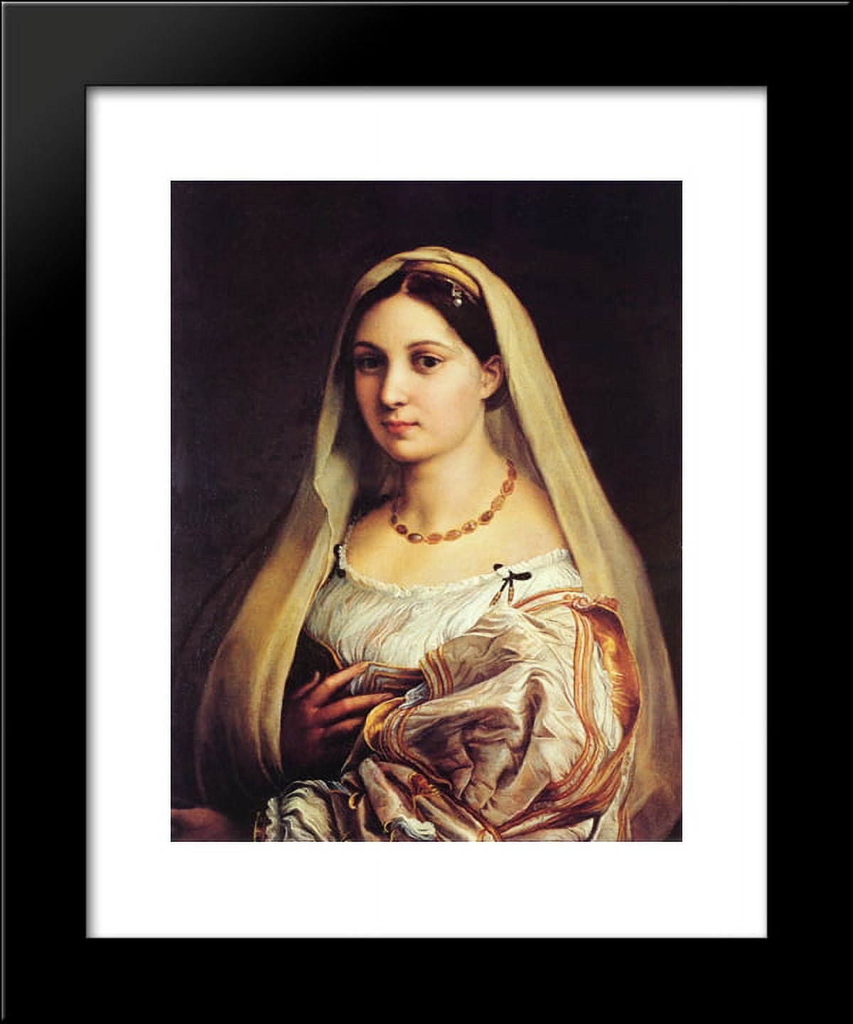 The Veiled Womanor La Donna Velata 20x24 Framed Art Print by Raphael ...