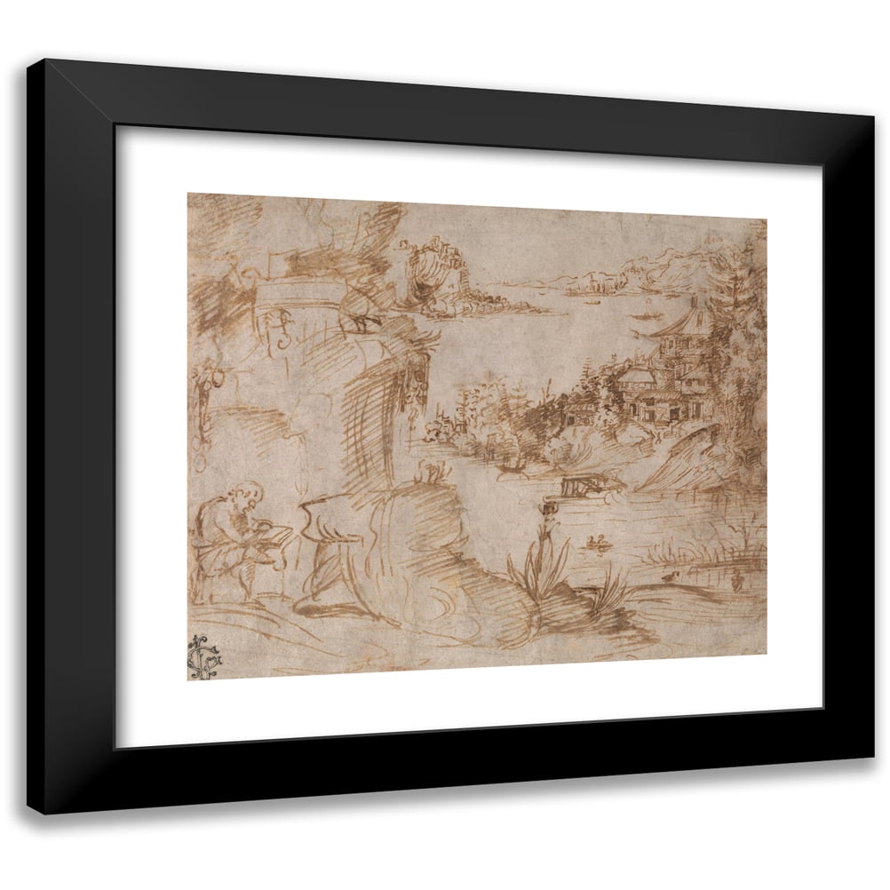 The Veneto 14x12 Black Modern Framed Museum Art Print Titled ...