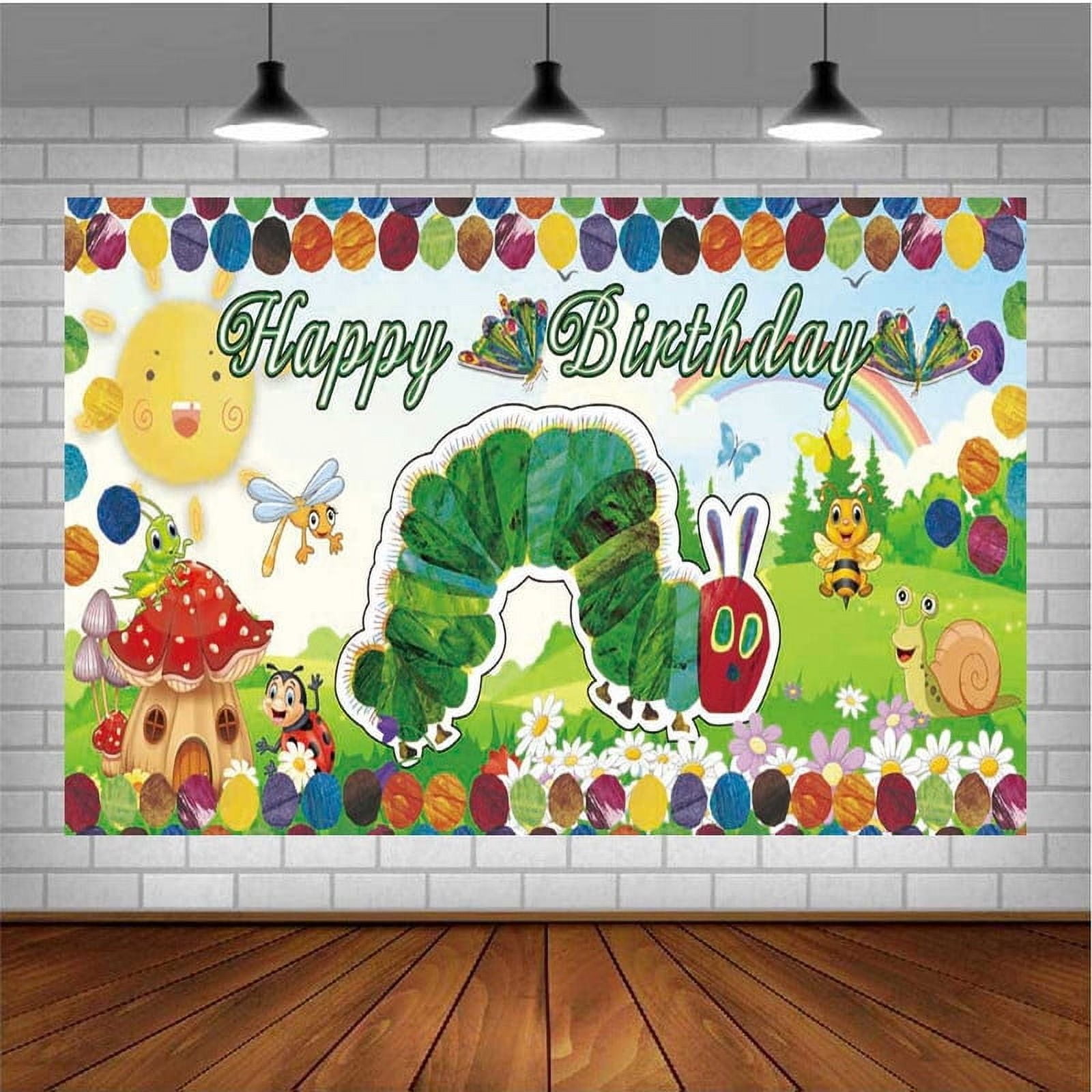The Very Hungry Caterpella Banner Poster Wall Decor Birthday Backdrop ...