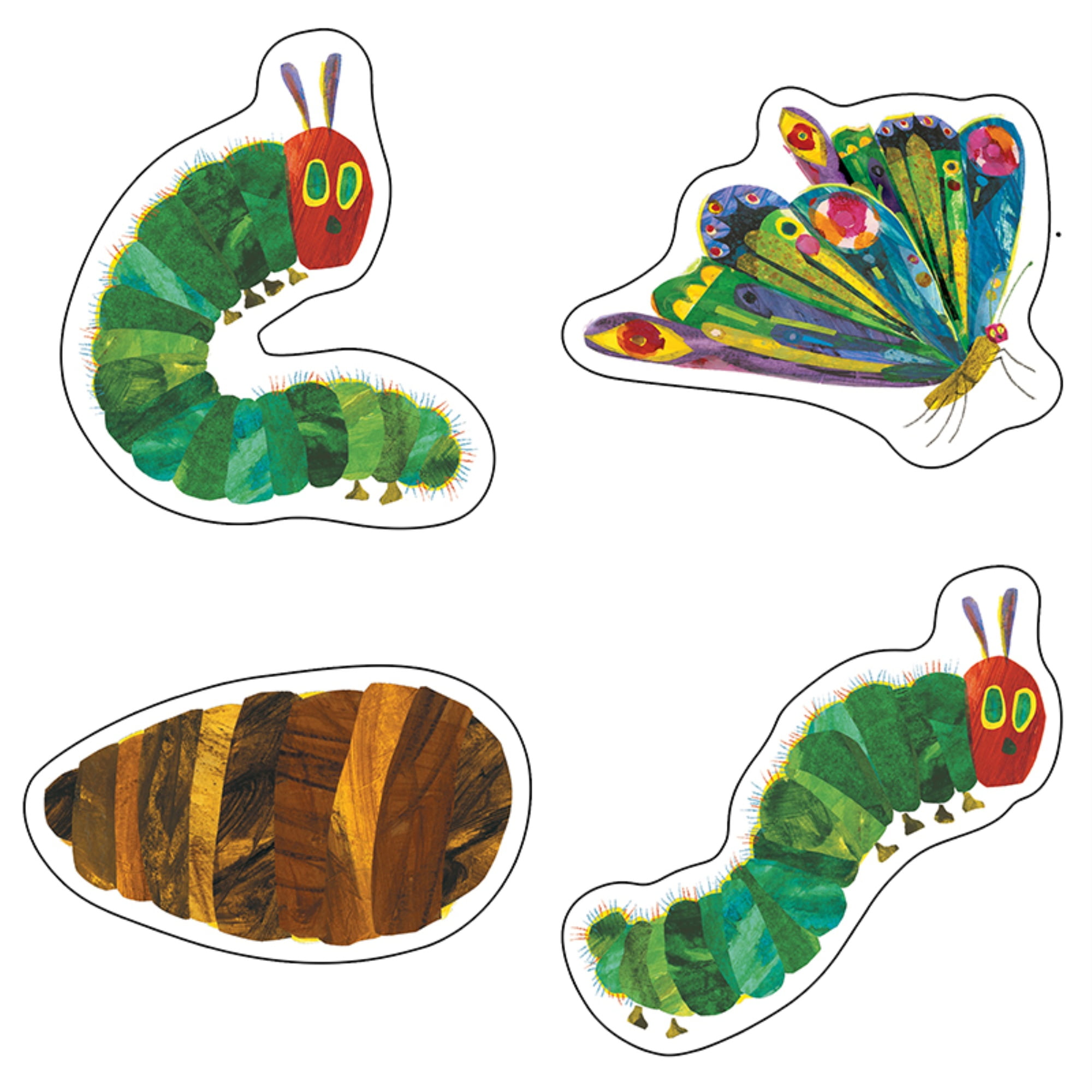 The Very Hungry Caterpillar Cut-Outs Grade PK-8, Pack of 48 | Bundle of ...