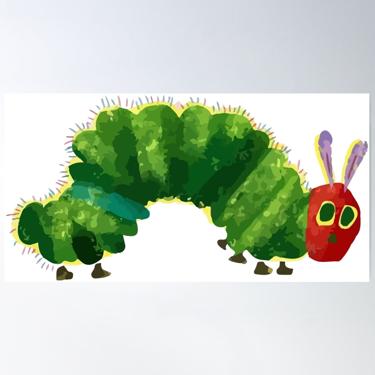 The Very Hungry Caterpillar! Poster Wall Art, Modern Wall Decor For ...