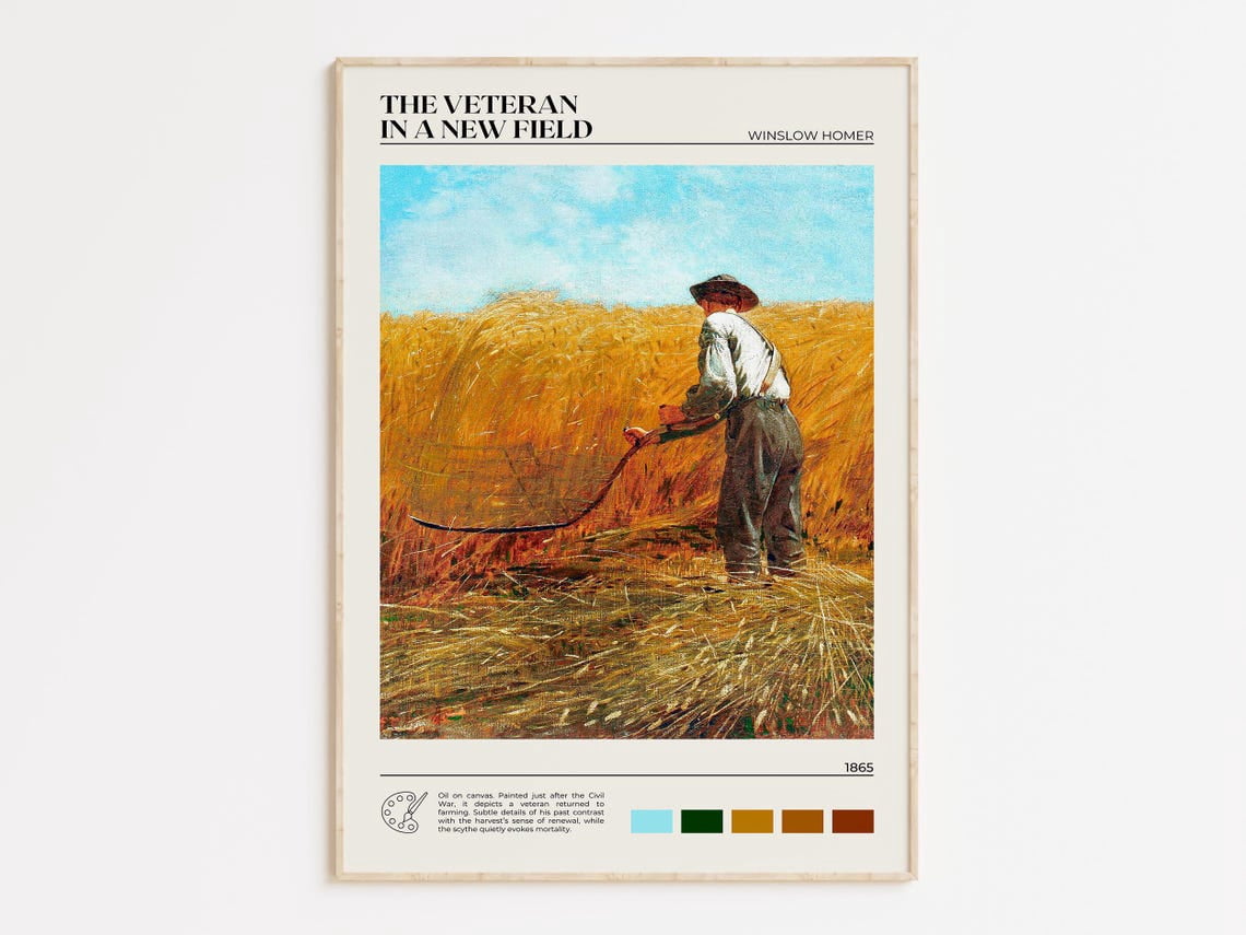 The Veteran In A New Field Winslow Homer Wall Art Museum Quality Fine ...