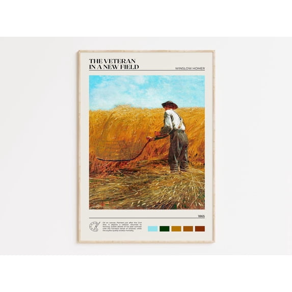 The Veteran In A New Field Winslow Homer Wall Art Museum Quality Fine ...