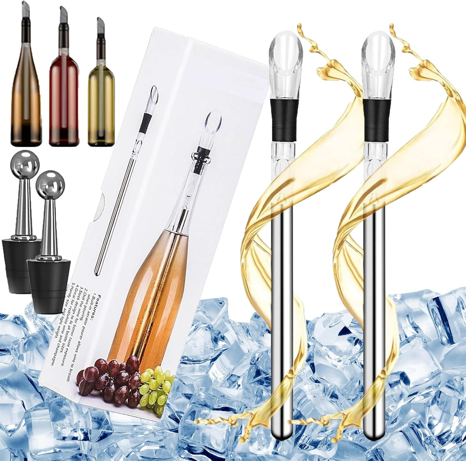 Wine Cooling Stick, Wine Cooling Stick, Wine Chiller, Wine Cooler, Wine ...