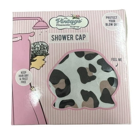 The Vintage Cosmetic Company Shower Cap Double Layer - Polyester Satin ...