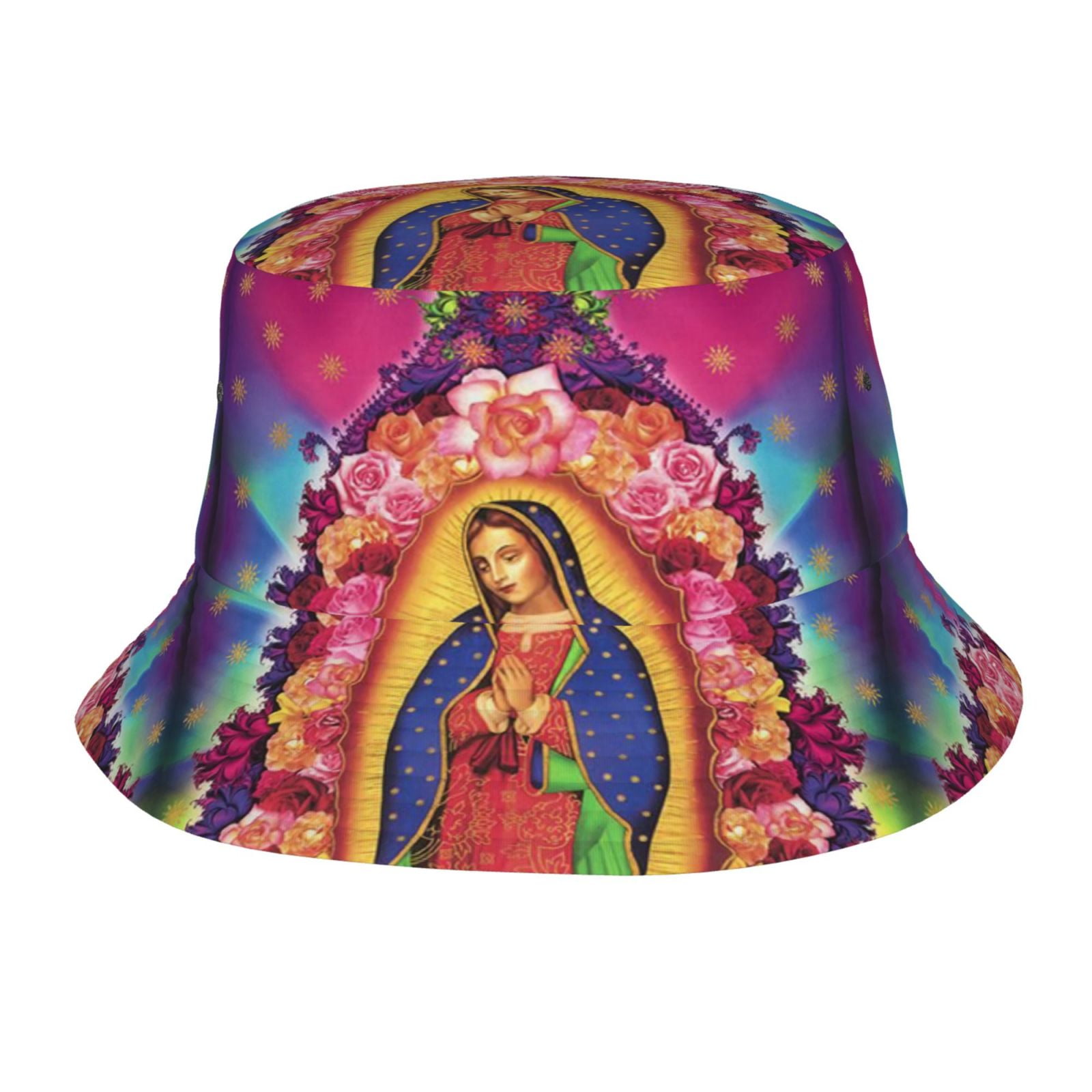 The Virgin Mary Bucket Hat Packable Sun Hats Fisherman Outdoor Summer ...