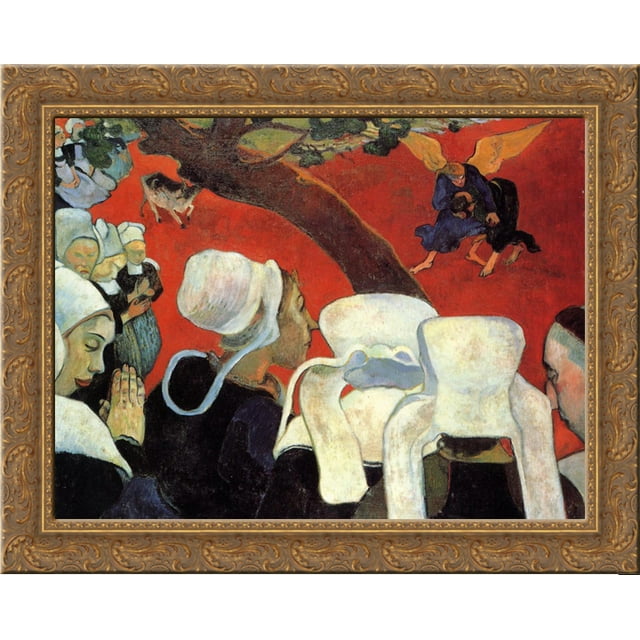 The Vision after the Sermon (Jacob wrestling with the Angel) 24x20 Gold ...