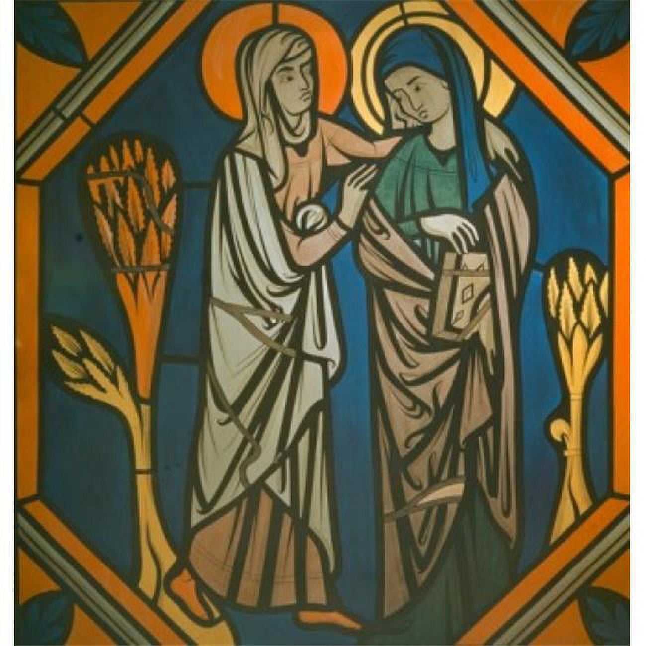 The Visitation Stained Glass Window 12th Century Poster Print - 18 x 24 ...