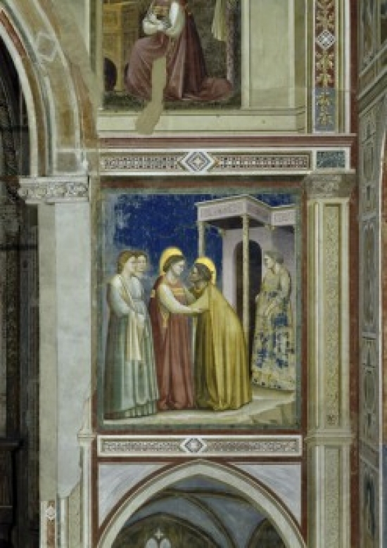 The Visitation c 1305-1313 Giotto di Bondone Fresco Arena Chapel ...