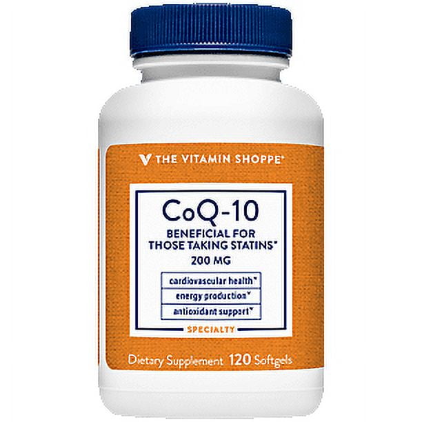 The Vitamin Shoppe CoQ-10 200mg - Beneficial for Those Taking Statins ...