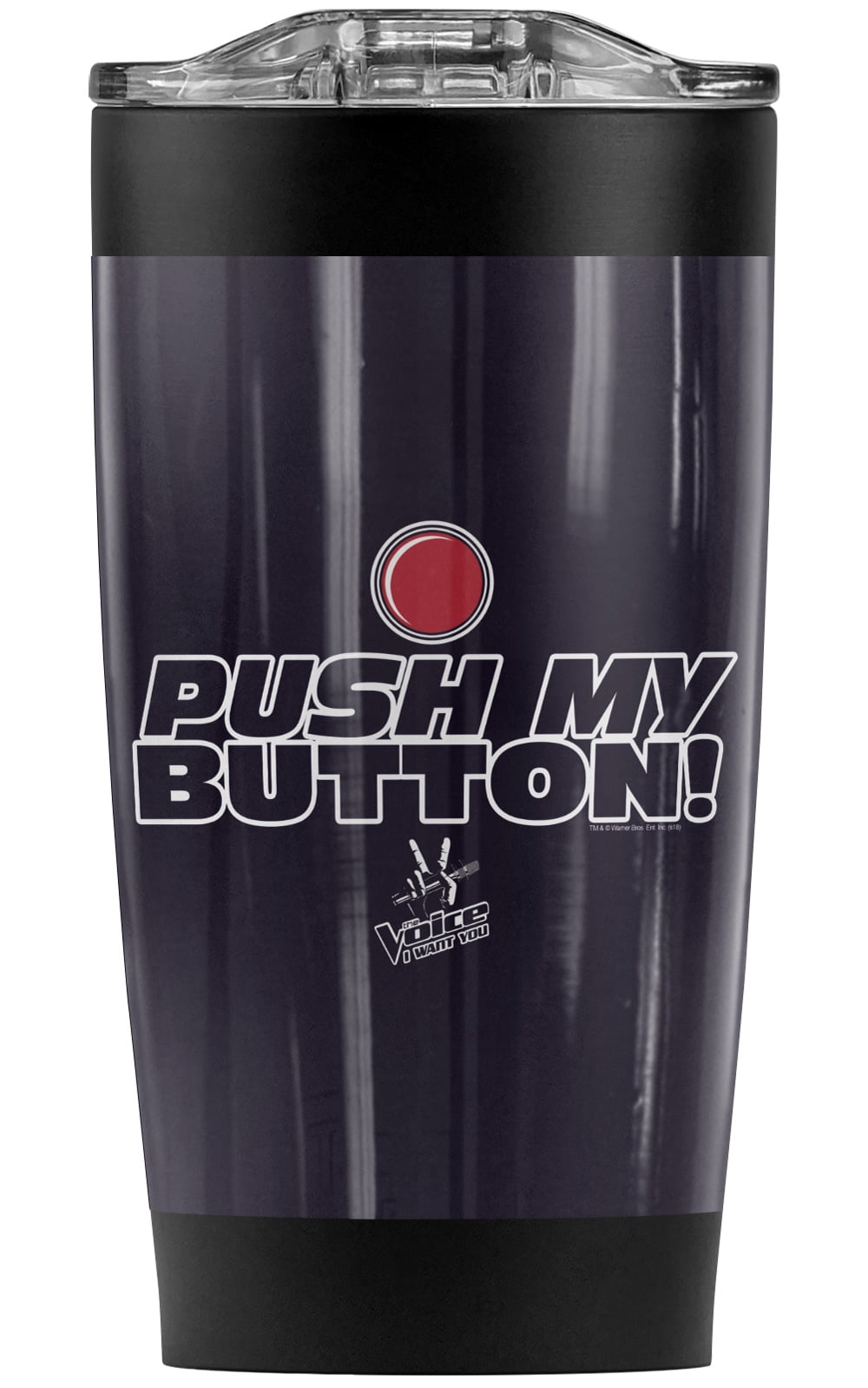 The Voice/Push My Button Stainless Steel Tumbler 20 oz Coffee Travel ...