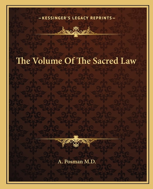 The Volume Of The Sacred Law (Paperback) - Walmart.com