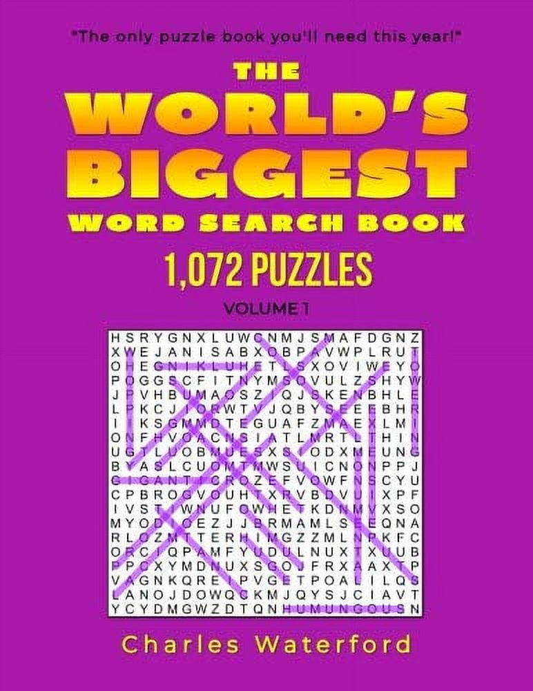 Pre-Owned The WORLD'S BIGGEST Word Search Book: 1,072 Puzzles (Volume 1 ...