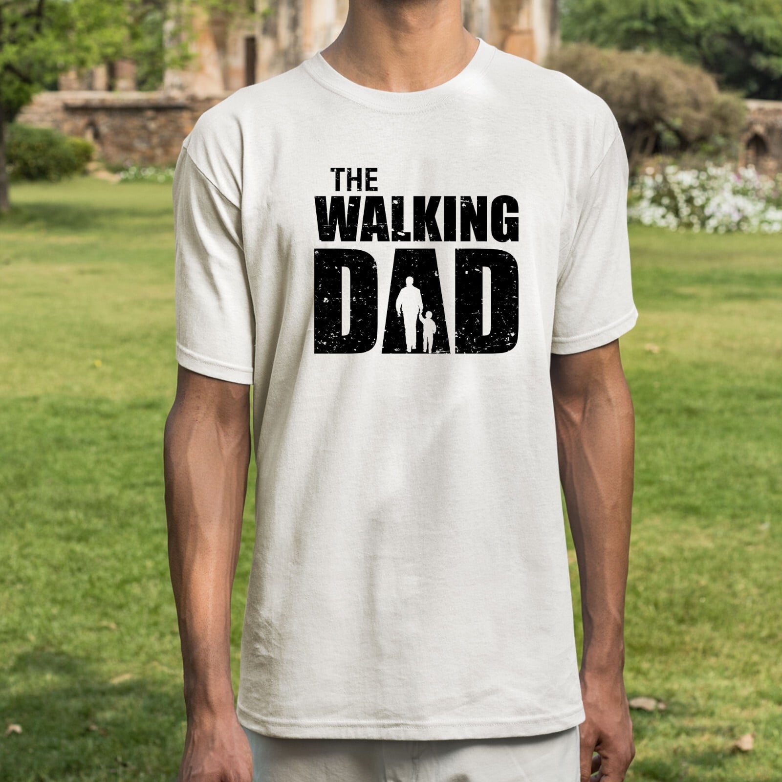 The Walking Dad Fathers Day, Maturity Gift Funny Fun Comedy Fun T-Shirt ...