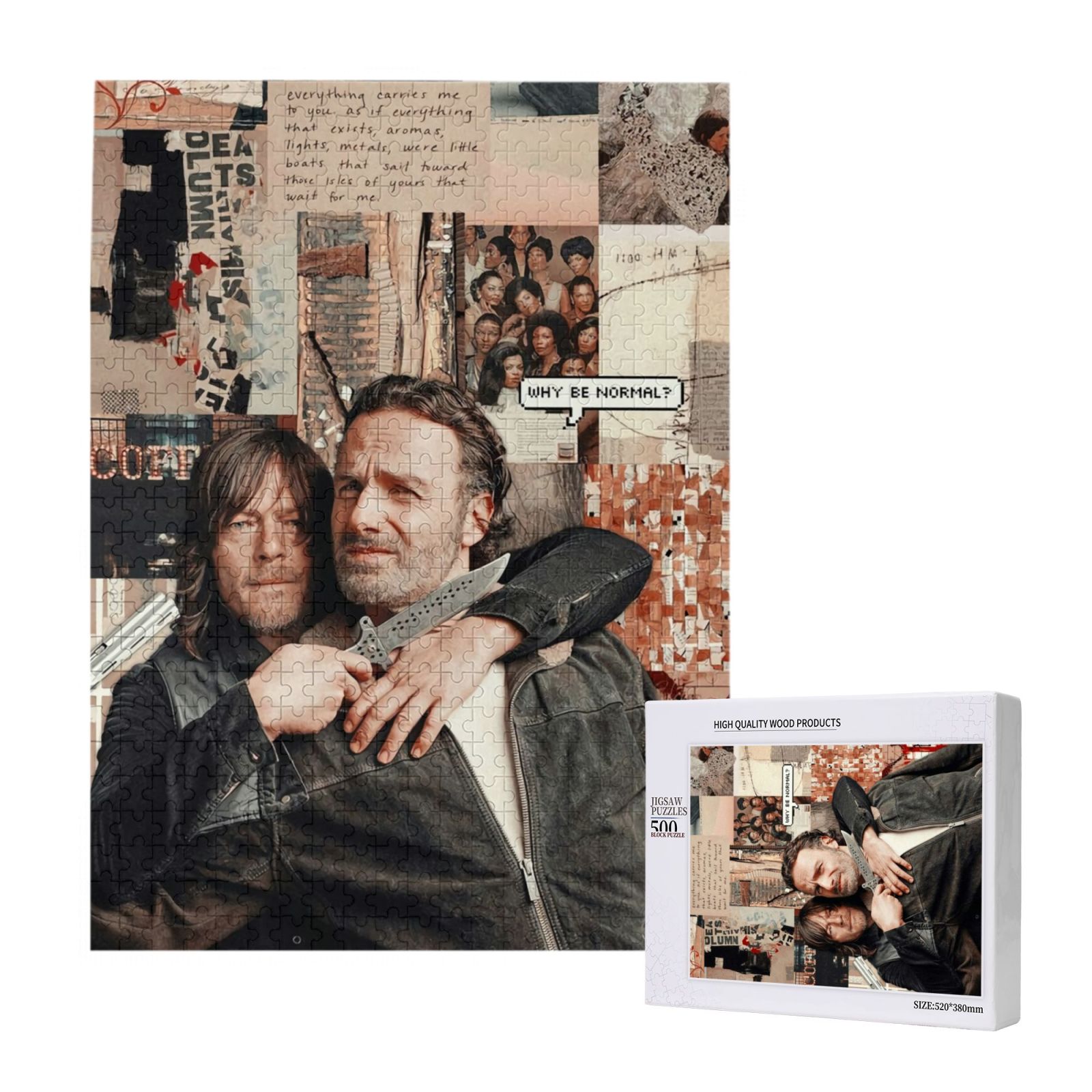The Walking Dead Anime Puzzles Boys Girls Teens 300/500/1000 Piece ...