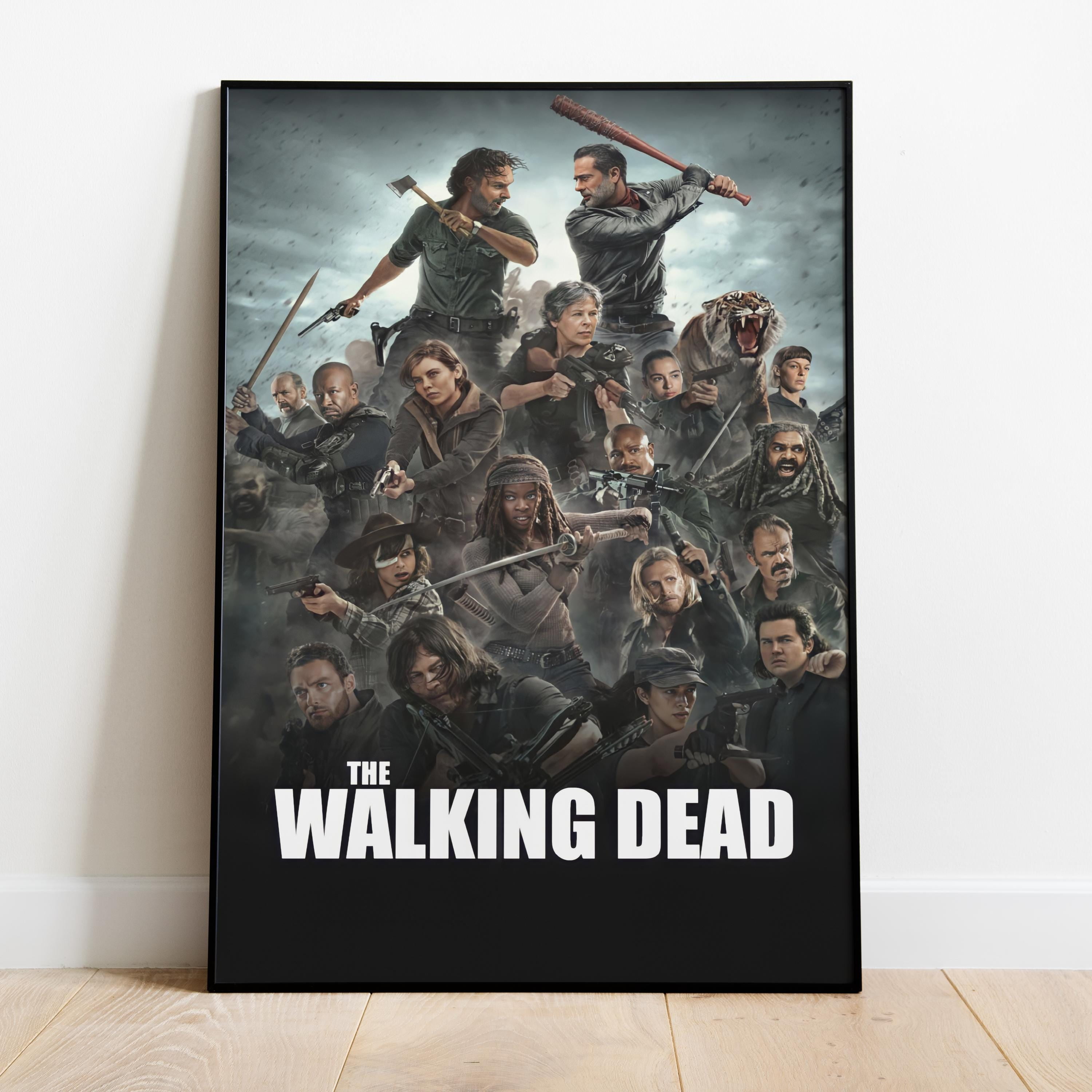 The Walking Dead, Frameless Wall Art &, TWD Fan Art, TV Show Decor ...