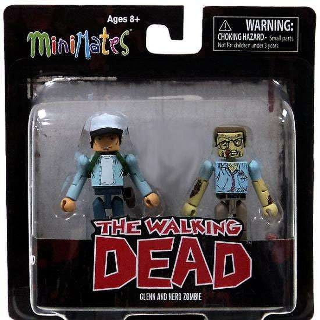 The Walking Dead Minimates Exclusives Glenn & Nerd Zombie Minifigure 2 ...