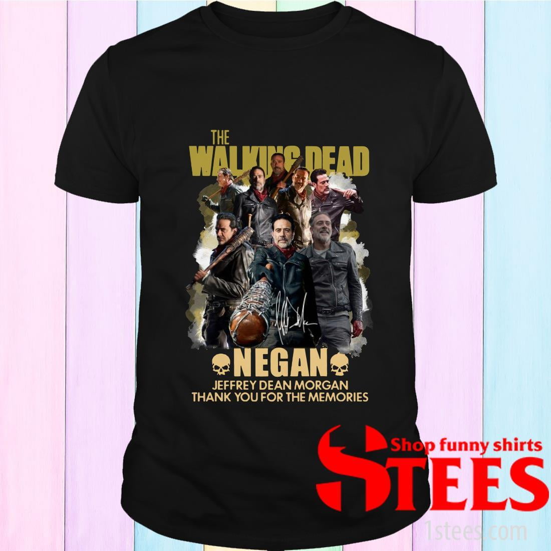 The Walking Dead Negan Jeffrey Dean Morgan Thank You For The Memories T ...