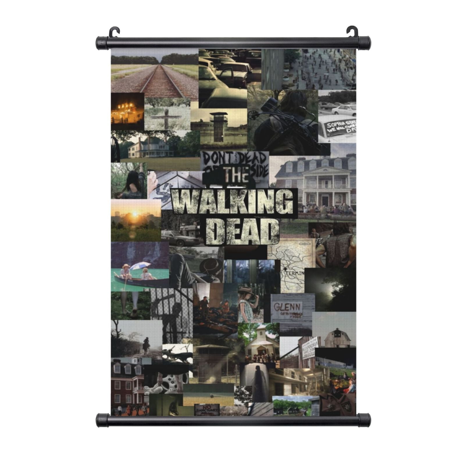 The Walking Dead Poster Aesthetic Canvas PVC Shaft Wall Art Hanging ...