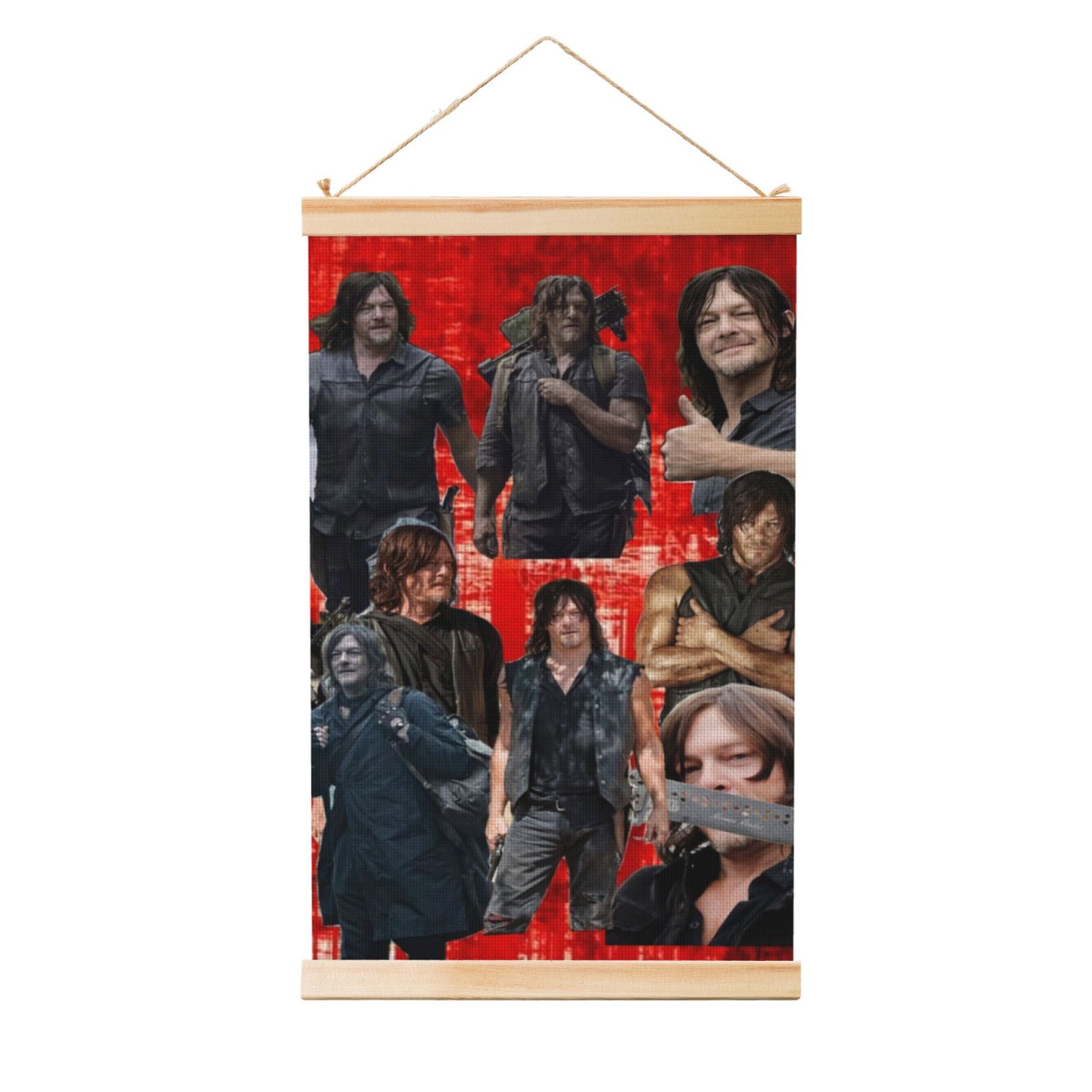 The Walking Dead Poster Aesthetic Canvas Wooden Shaft Wall Art Hanging ...