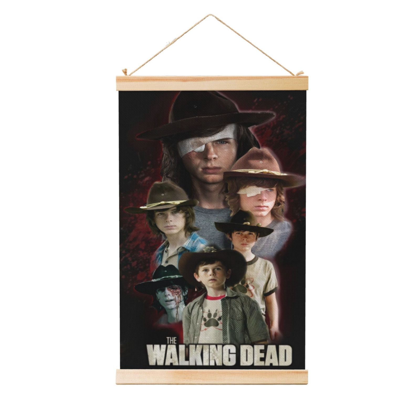 The Walking Dead Poster Aesthetic Canvas Wooden Shaft Wall Art Hanging ...