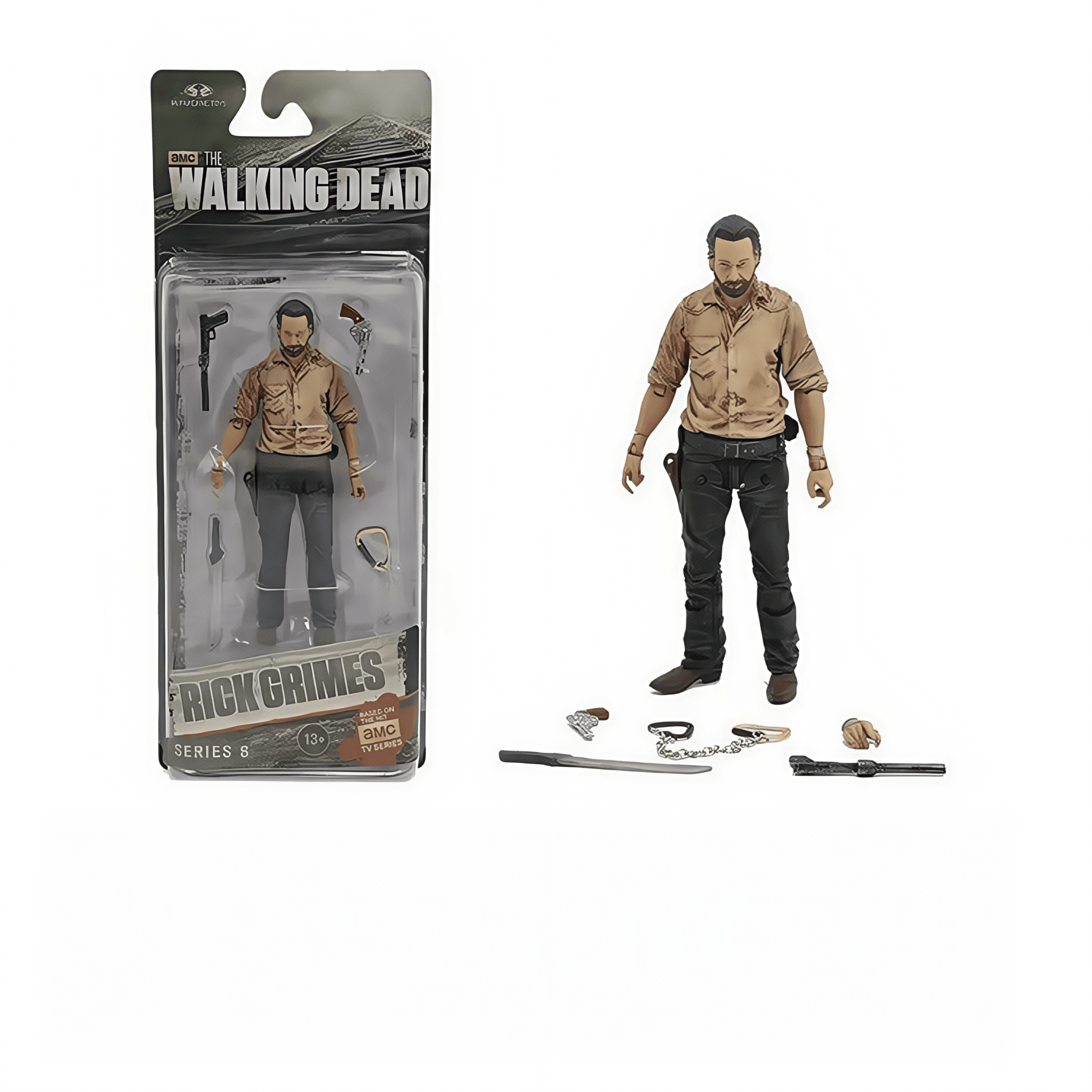 The Walking Dead Sheriff Rick Grimes 5-Inch Action Figure - Season 6 ...
