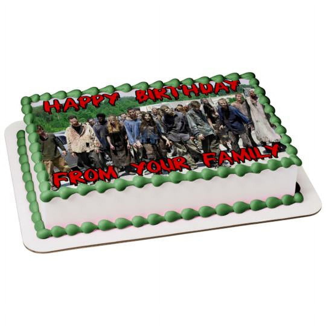 Walking Dead Birthday Cake