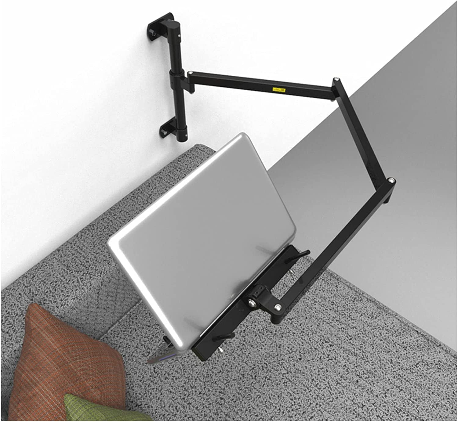 The Wall Mount Laptop Stand Arm,Laptop Tray, Compatible with 13-17 inch ...