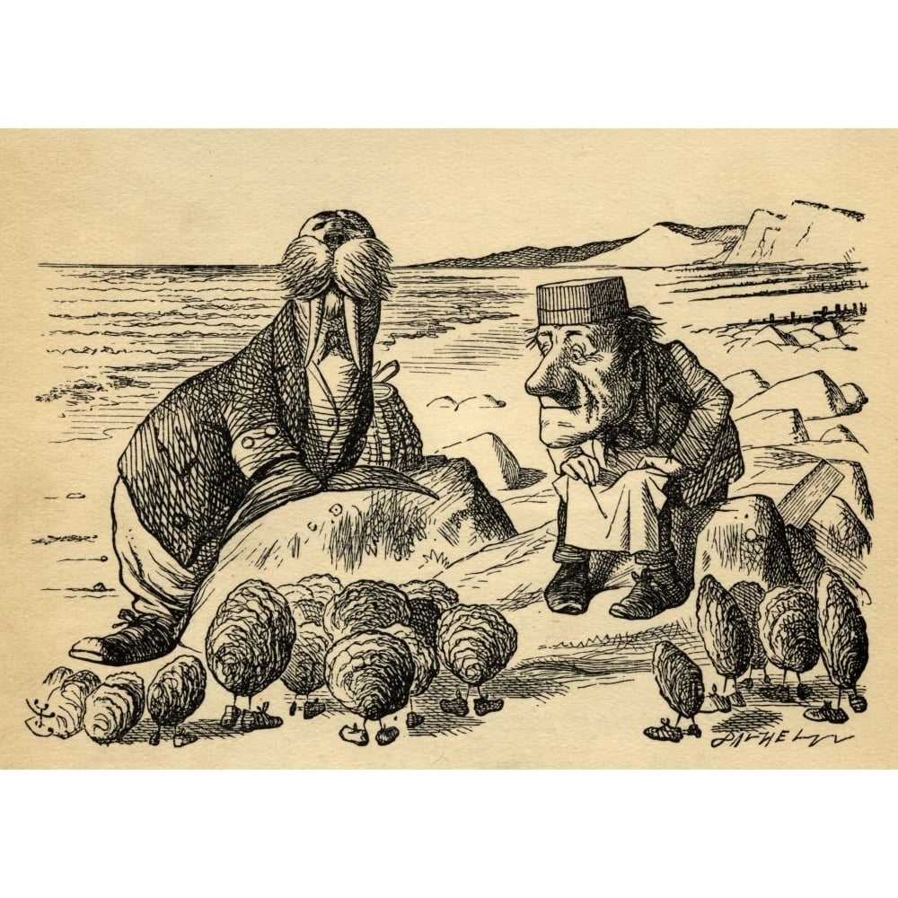 The Walrus And The Carpenter. Illustration By Sir John Tenniel 1820 ...