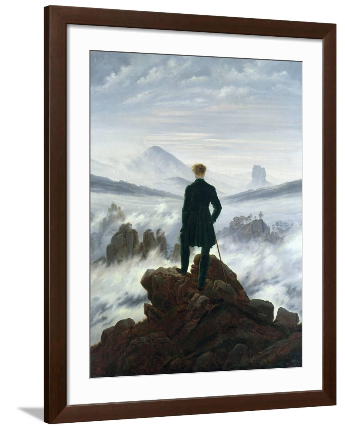 Art.com The Wanderer Above the Sea of Fog, 1818 Giclee Print by Caspar ...
