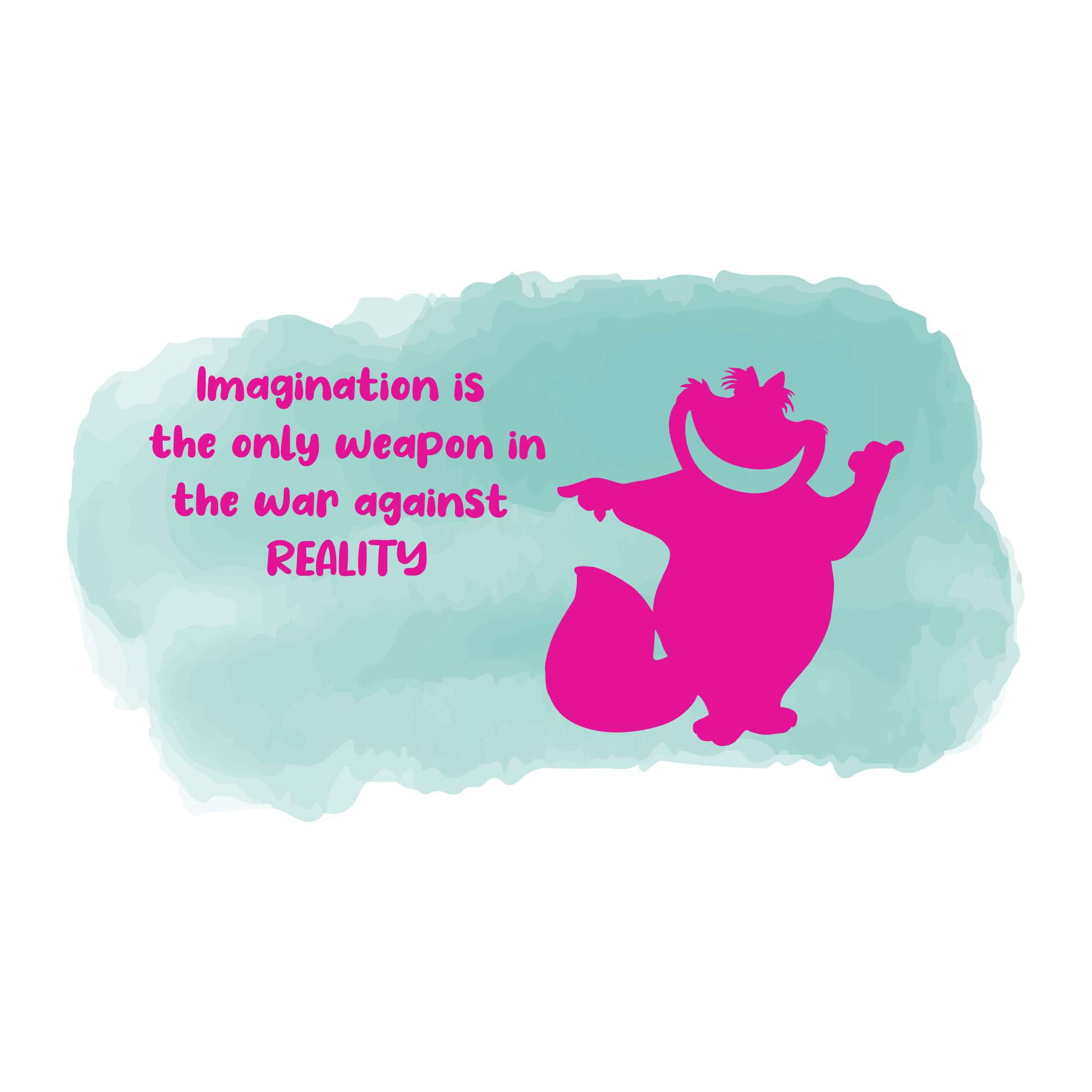 The War Against Reality Imagination Is The Only Weapon Watercolor Decal ...
