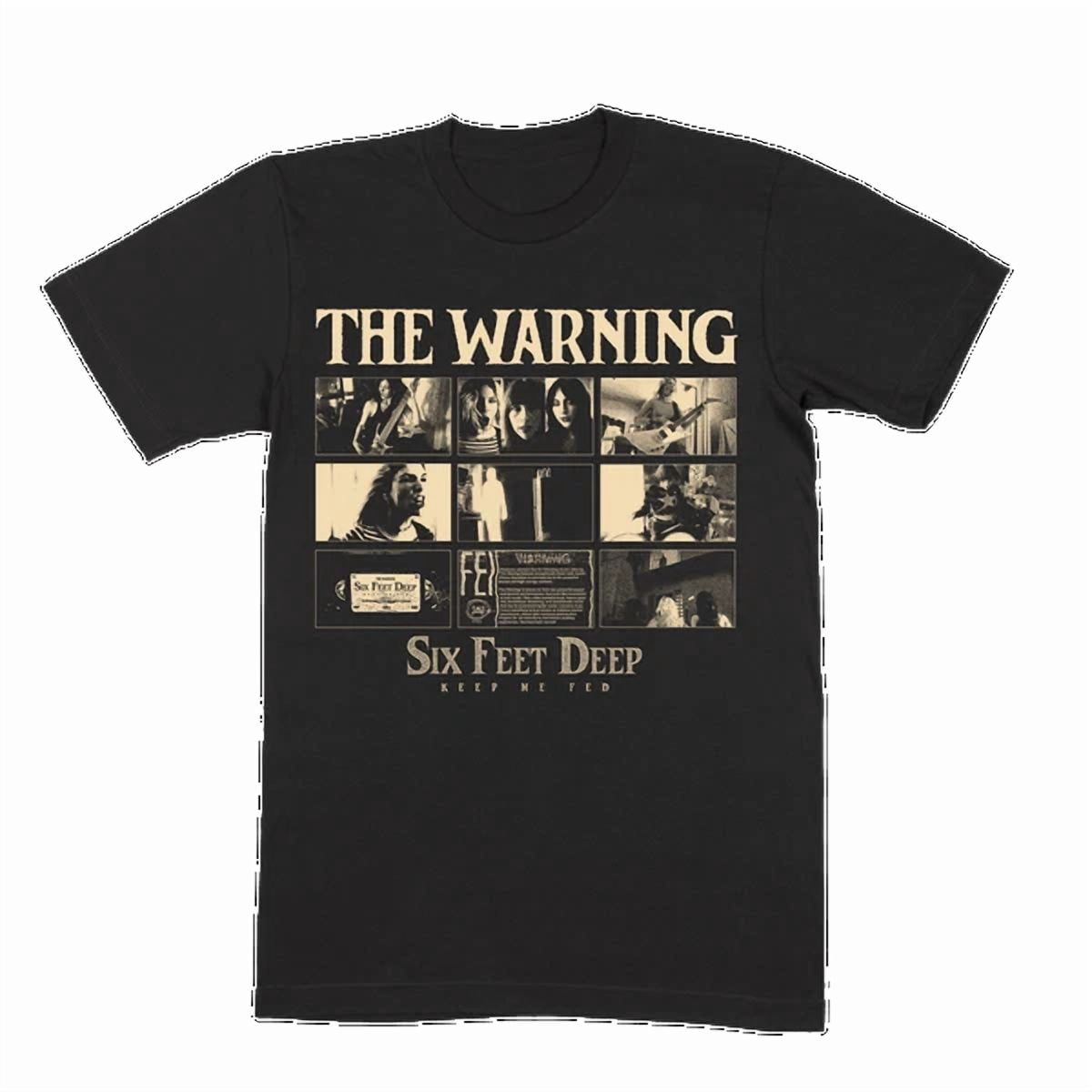 The Warning Band 2025 Tour Concert Six Feet Deep Merch T-shirt ...