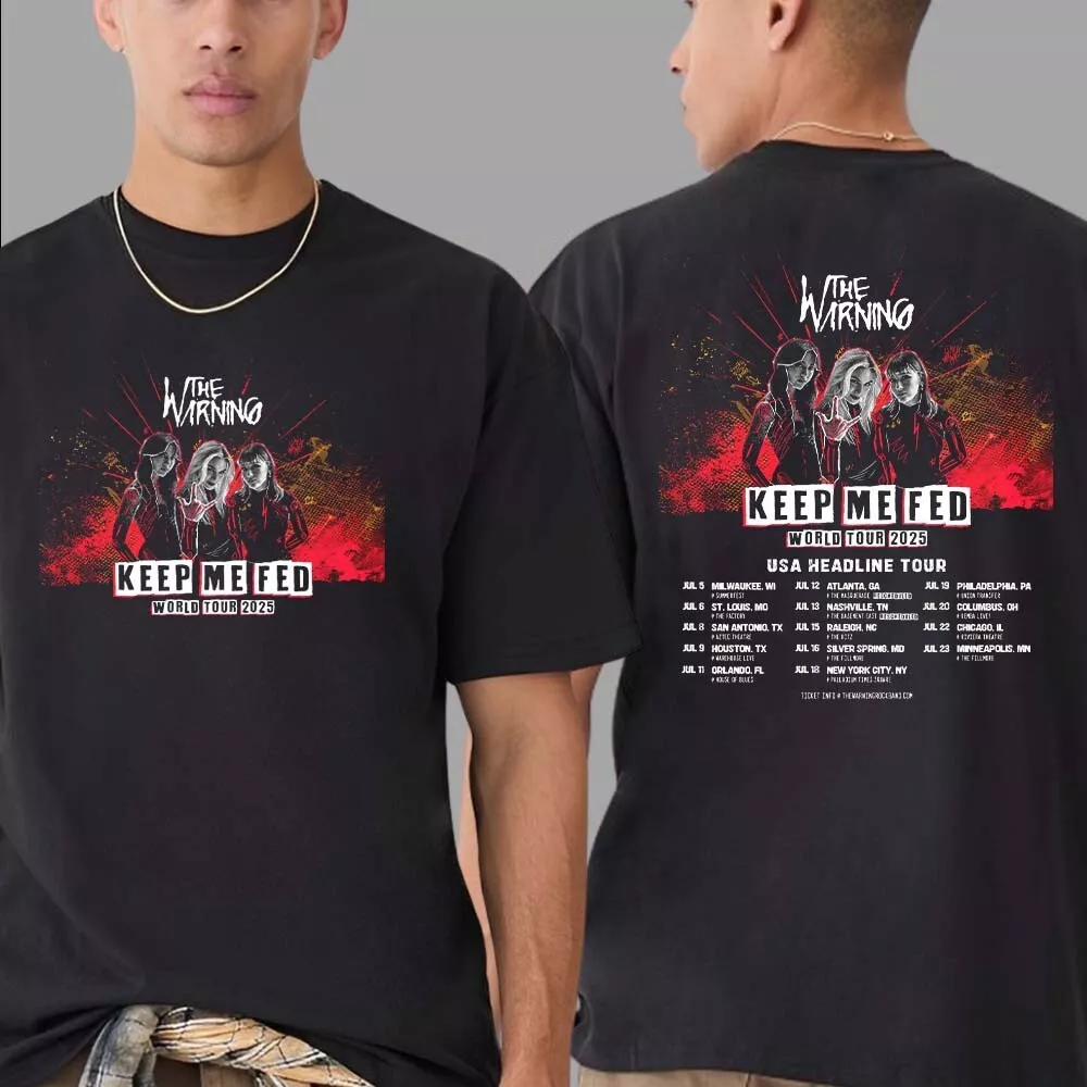 The Warning Band Keep Me Fed World Tour 2025 T-Shirt, fan gift, Rock ...