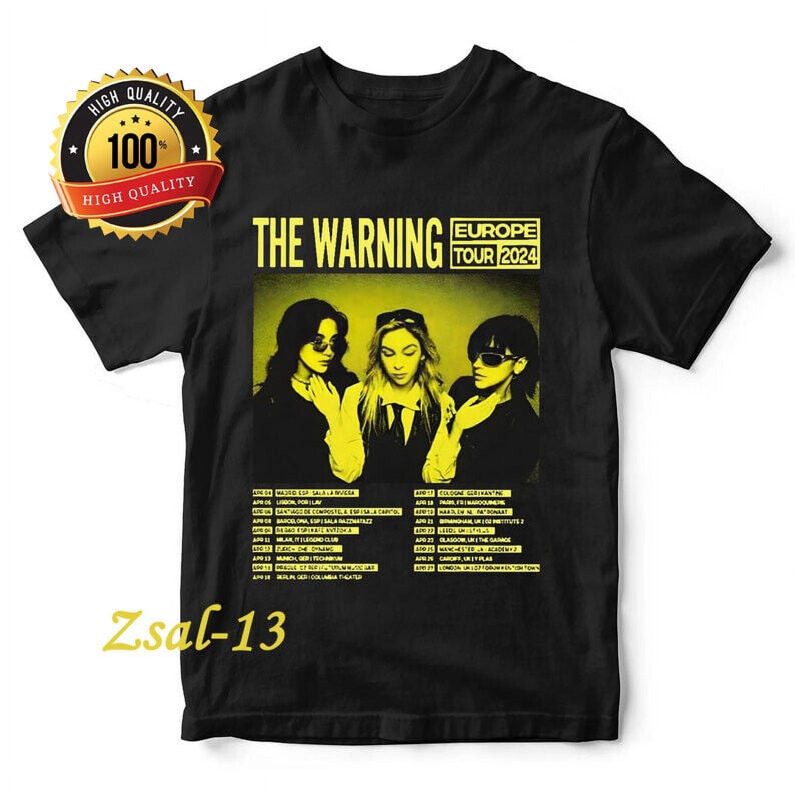 The Warning Band Tour 2024 Black T-shirt K47021 - Walmart.com