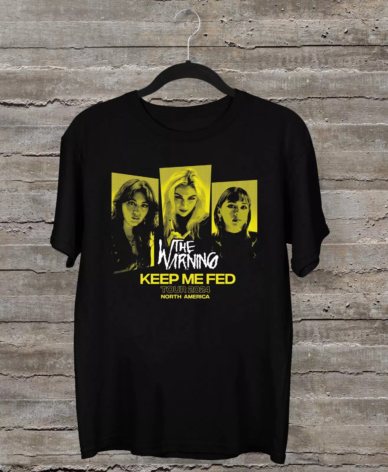 The Warning - Keep Me Fed Tour 2024 Short Sleeve Black All Size Shirt ...