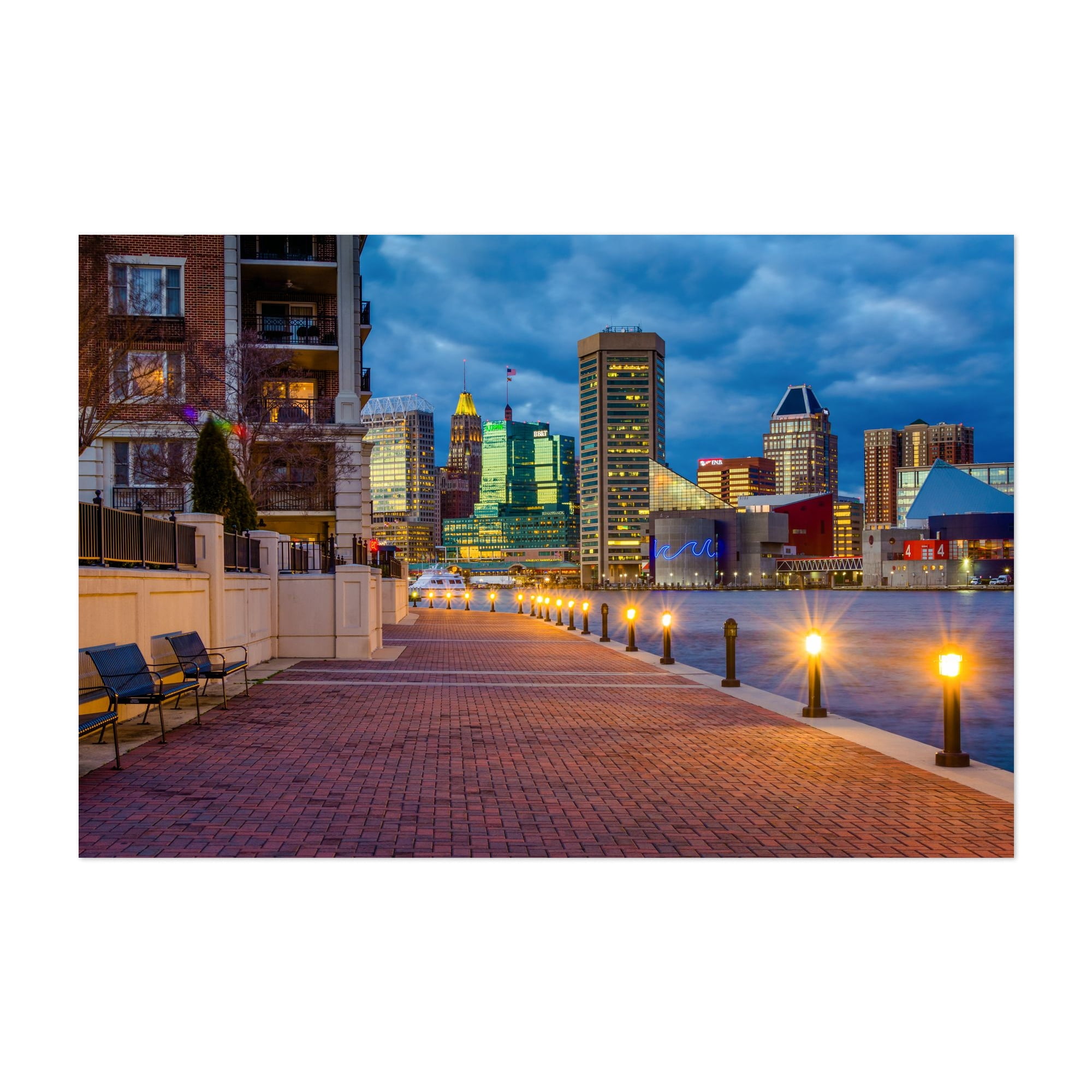 The Waterfront Skyline - Baltimore Maryland Photography City Skyline ...