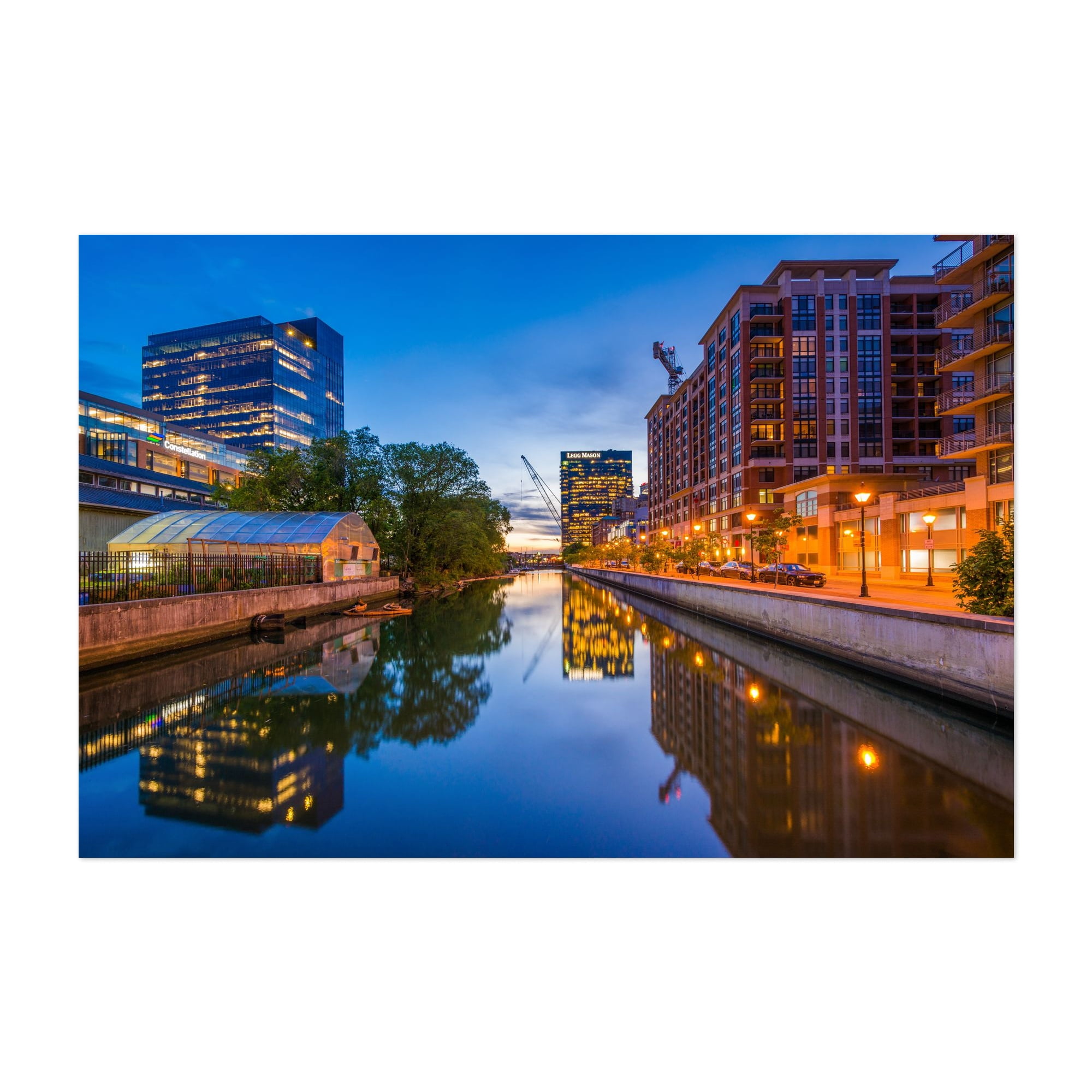 The Waterfront at Twilight - Baltimore Maryland Photography Cityscape ...
