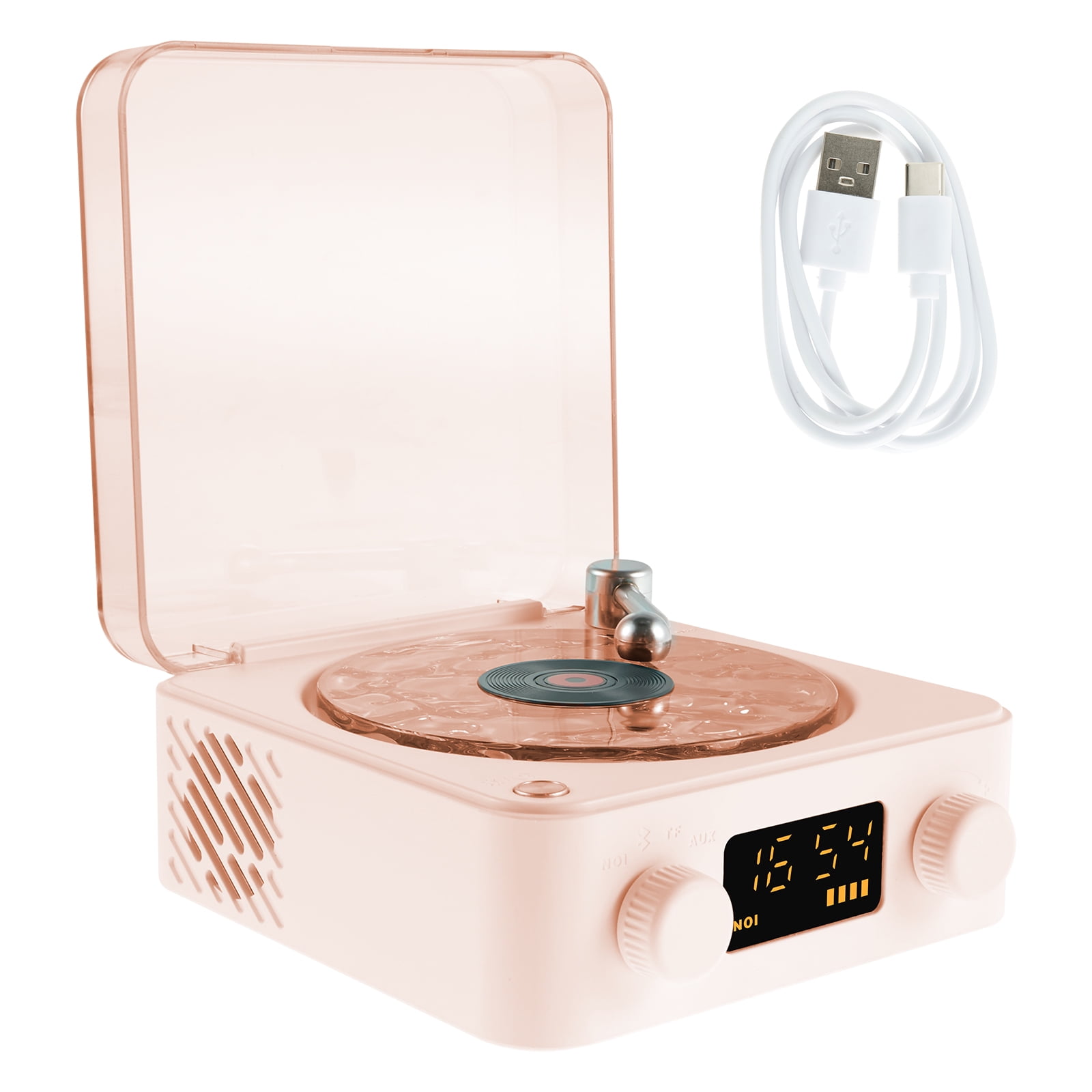 The Waves Vinyl Player, Waves Vinyl Bluetooth Speaker 2024 New Portable Vintage Vinyl Speaker ...