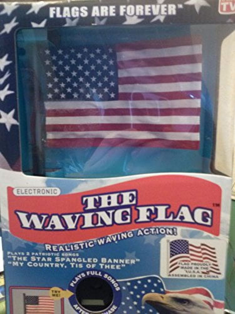 The Waving Flag Electronic Desktop American Flag With 2 Patriotic songs ...