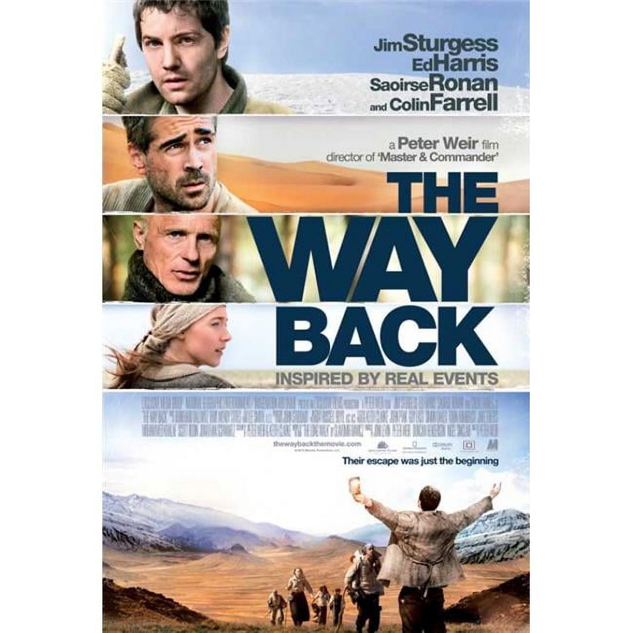 The Way Back Movie Poster 27 x 40 in. - Walmart.com