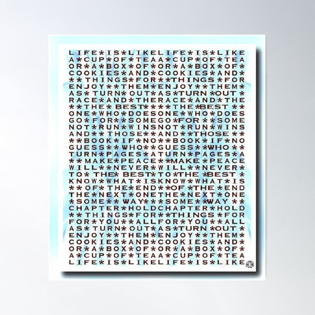 The Way Things Turn Out Stereogram Poster Wall Art, Modern Wall Decor ...