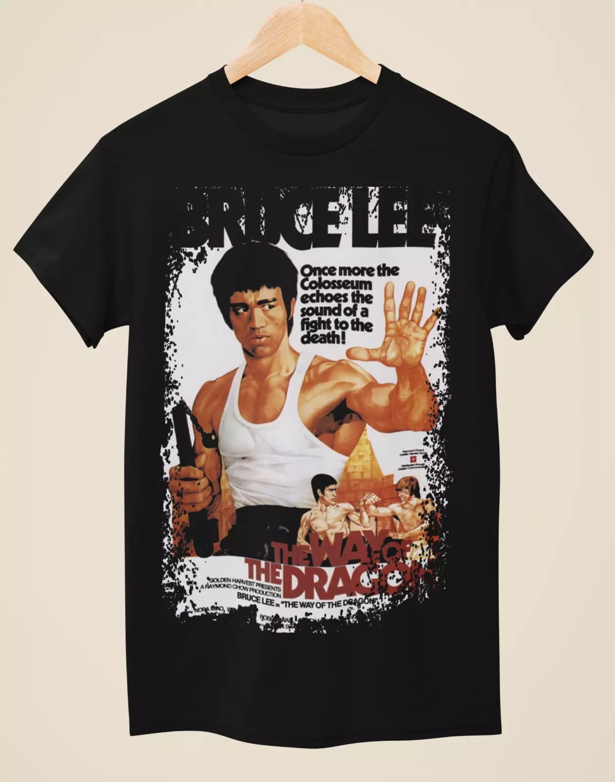 The Way of the Dragon - Movie Poster Inspired Unisex Black T-Shirt ...