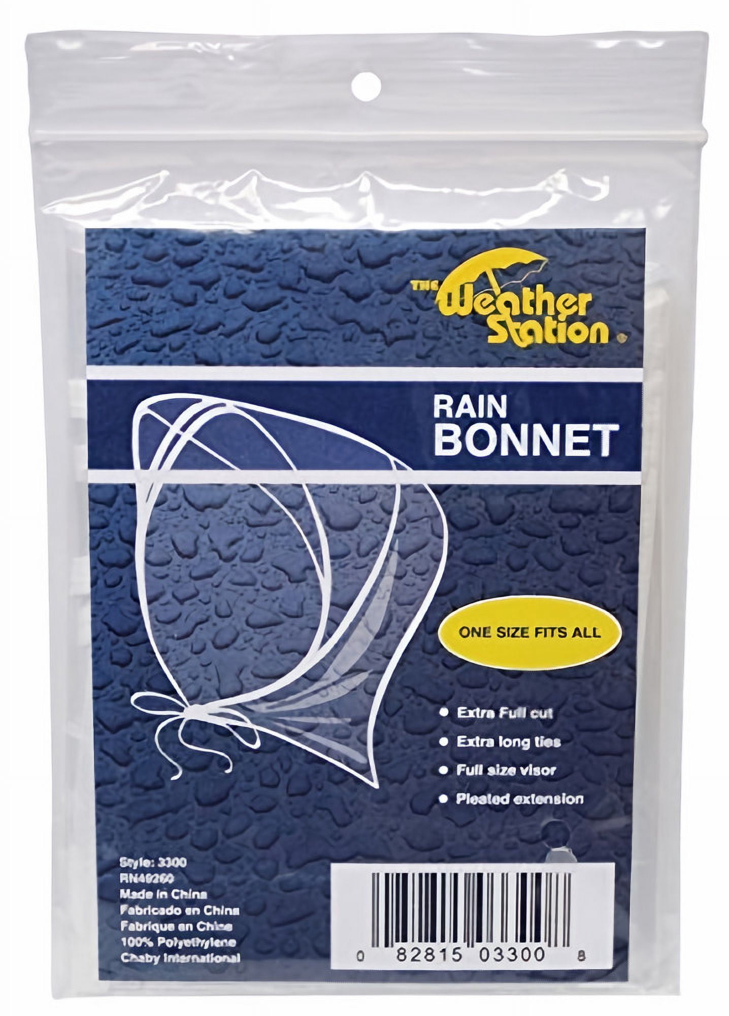 The Weather Station Clear Rain Bonnet (Pack of 5) - Walmart.com